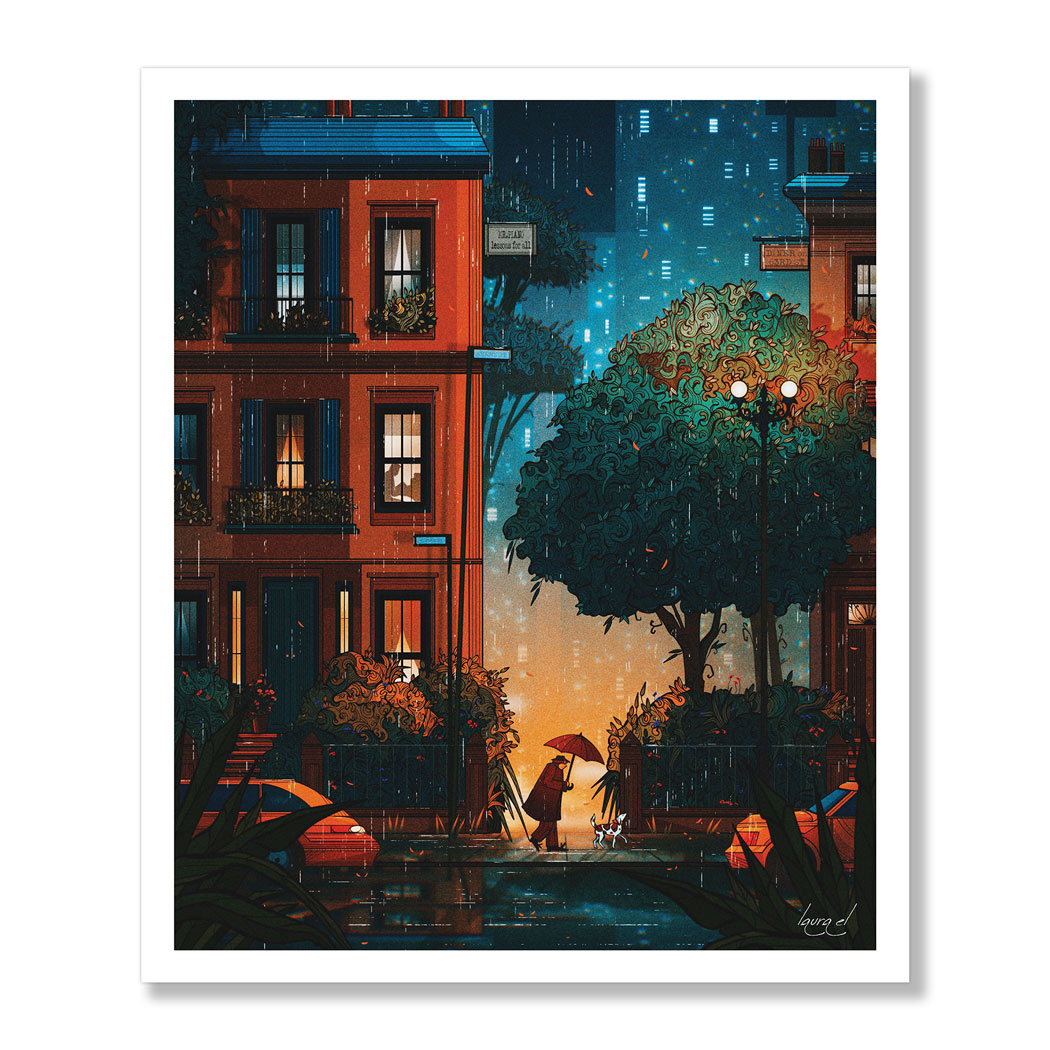 An Evening on Berry St Art Print – Stellar Villa