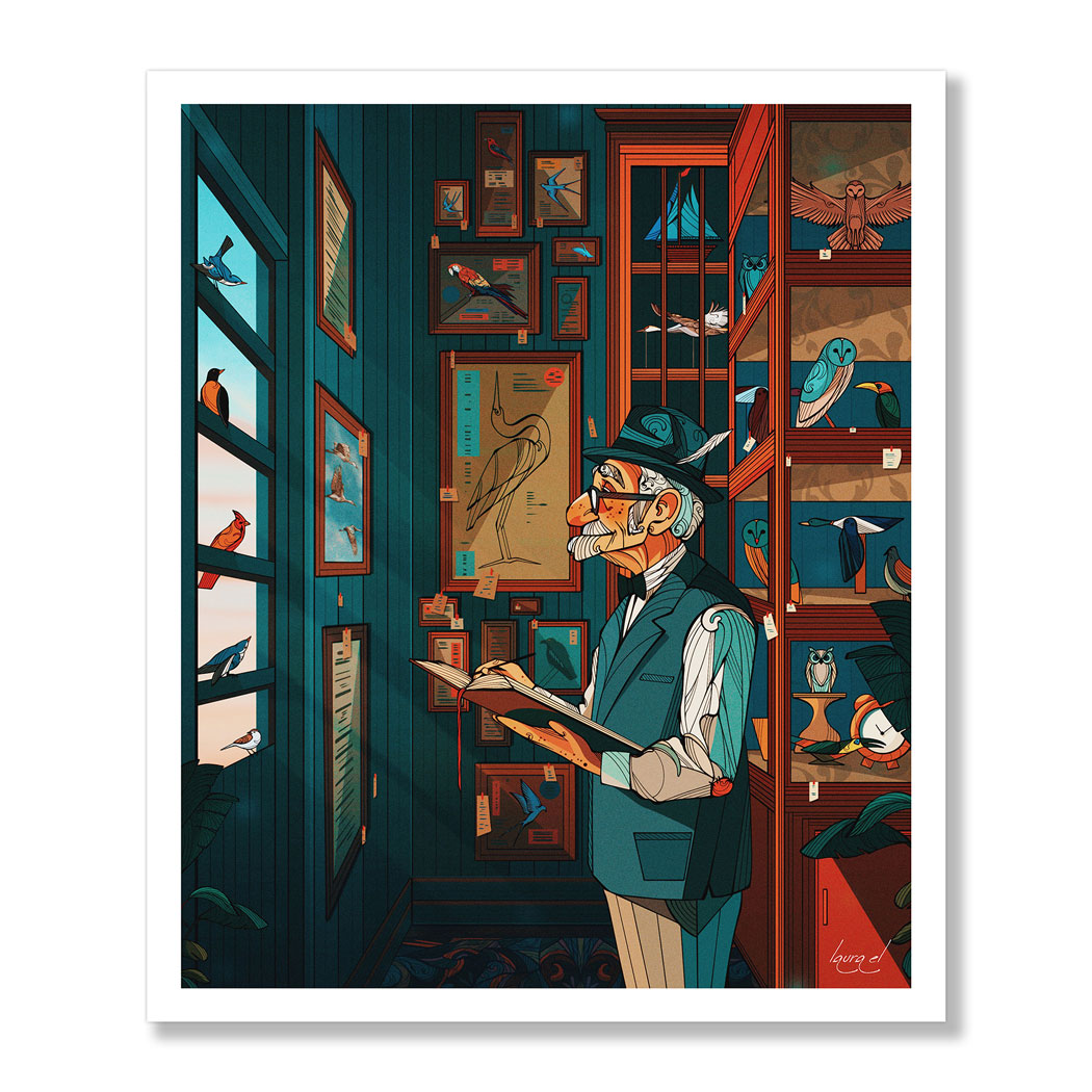 Bird Watcher Art Print – Stellar Villa