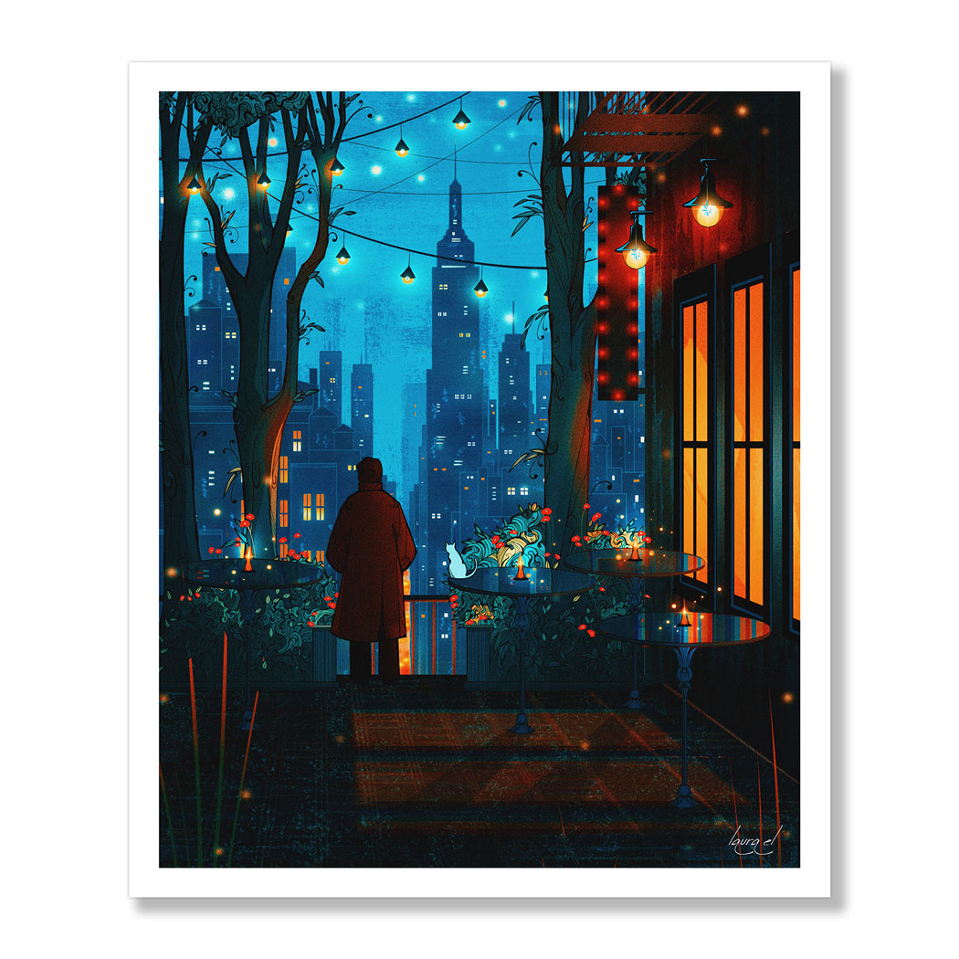 Rooftop Bar Art Print – Stellar Villa