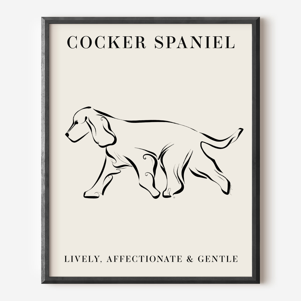 Cocker Spaniel Line Art Print – Stellar Villa