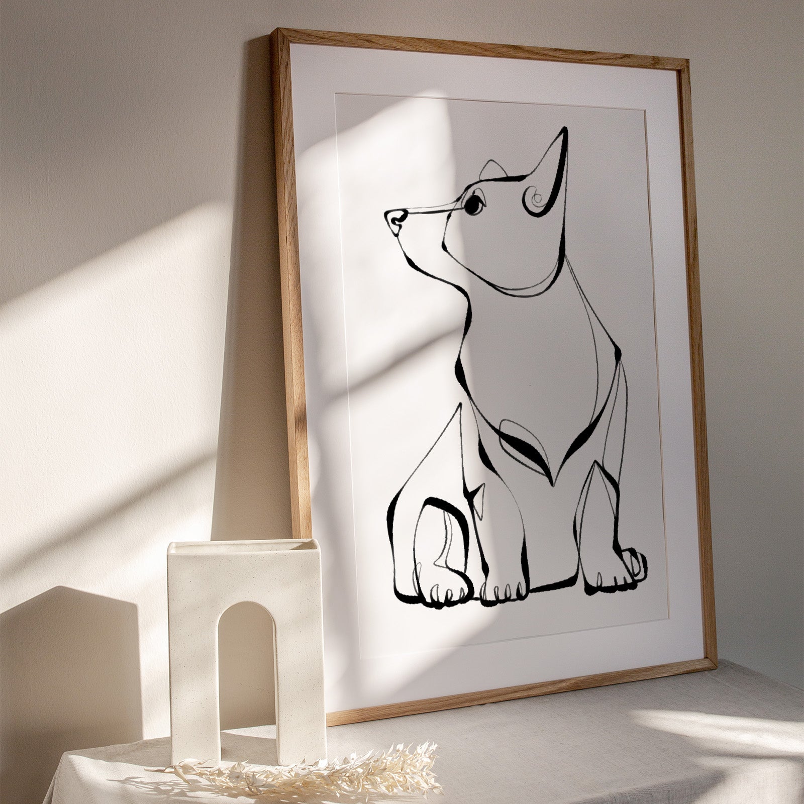 Custom Pet Portrait - Line Art Drawing – Stellar Villa