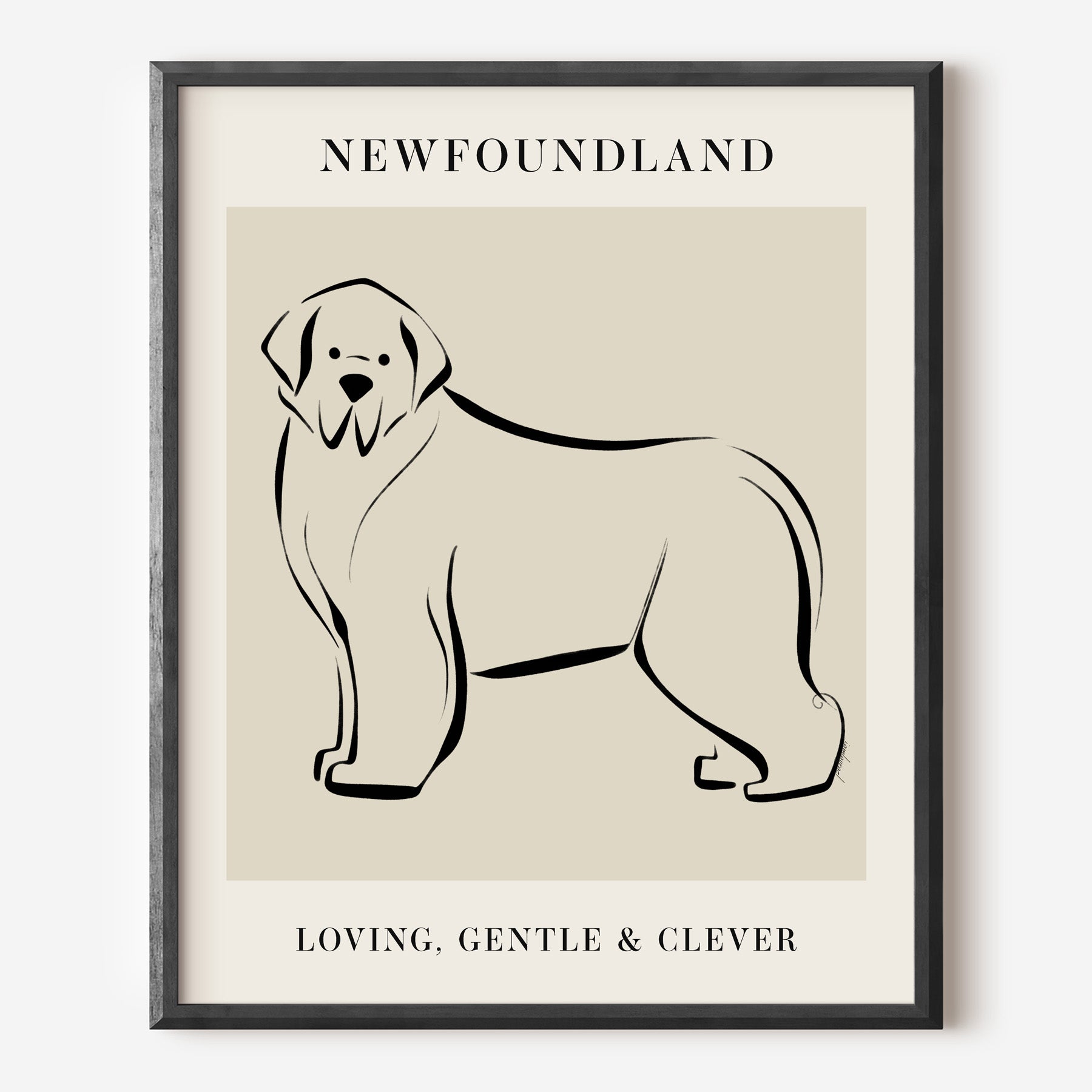 Newfoundland Line Art Print – Stellar Villa
